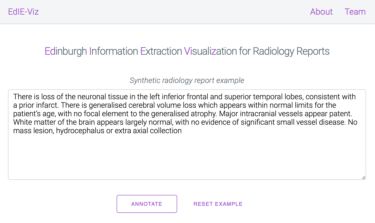 EdIE, a suite of Information Extraction tools for stroke related ...
